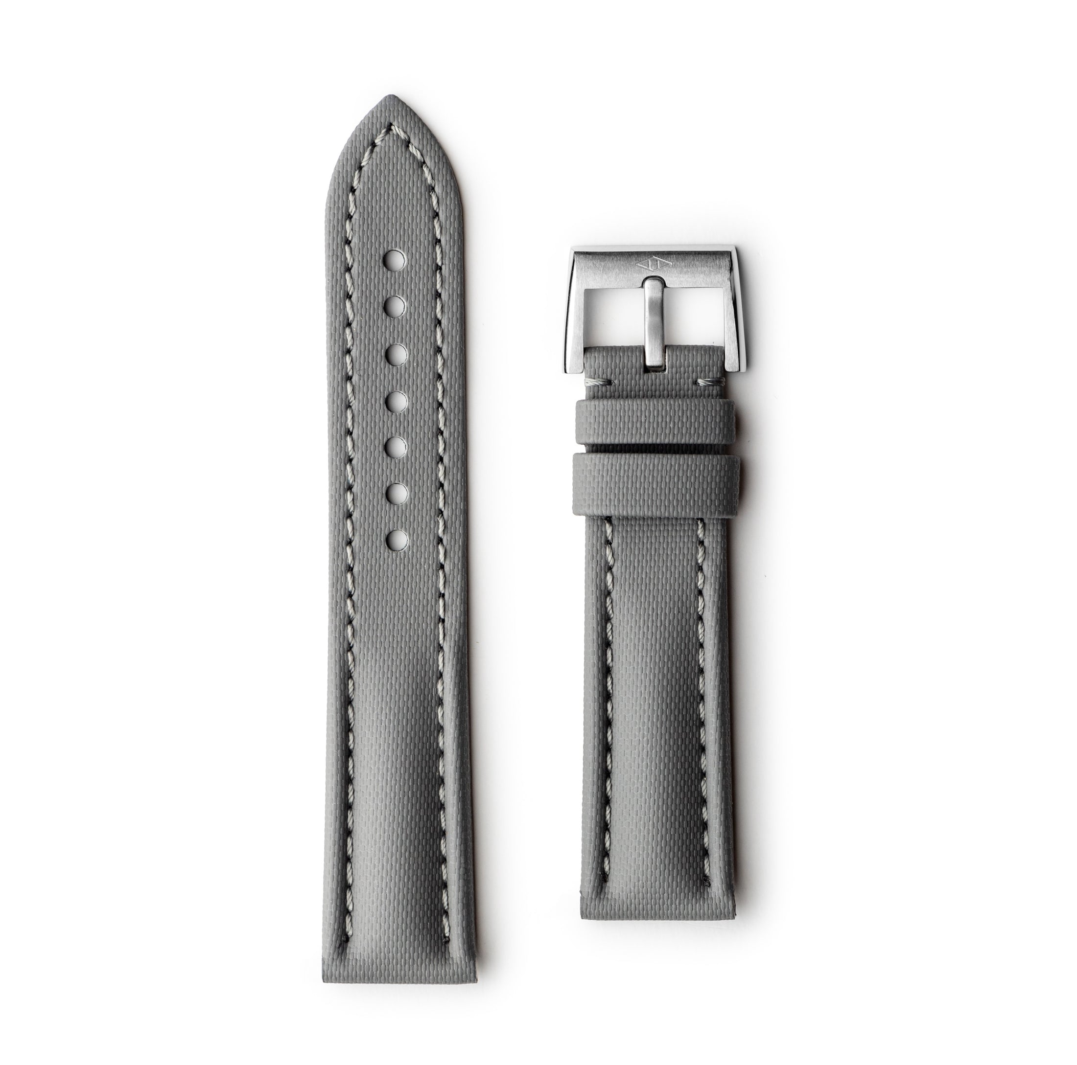 Classic | Grey Sailcloth Watch Strap with Grey Stitching – Artem Straps